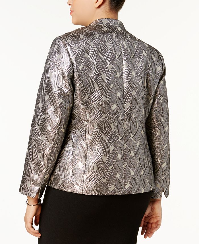 Kasper Plus Size Satin Flyaway Jacket - Macy's