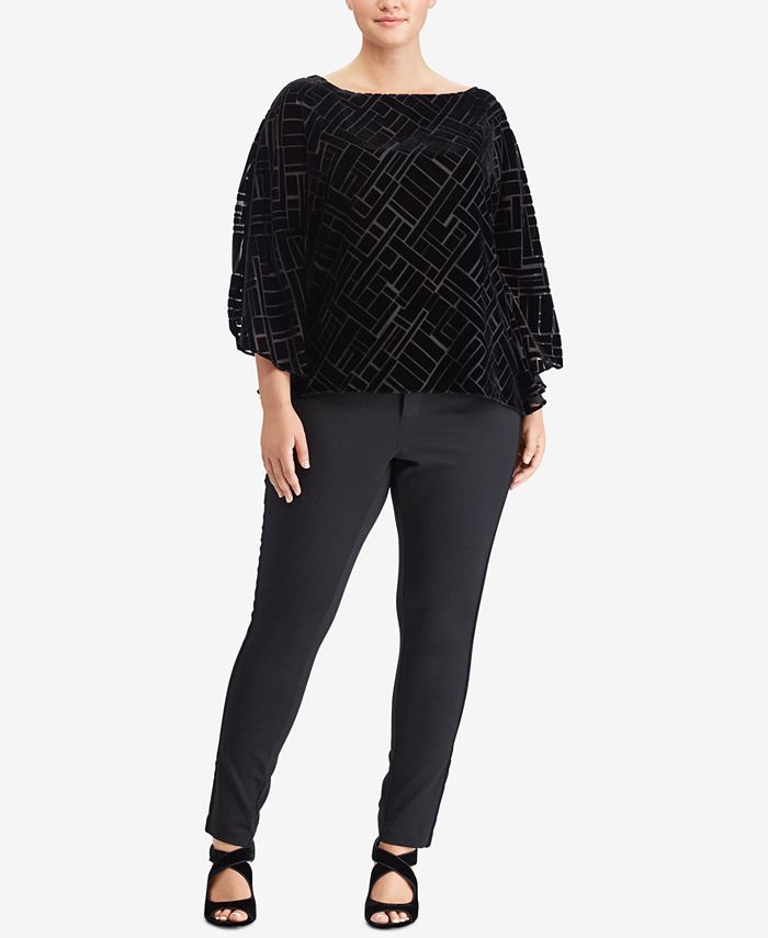 Lauren Ralph Lauren Plus Size Ponté-Knit Skinny Pants - Macy's