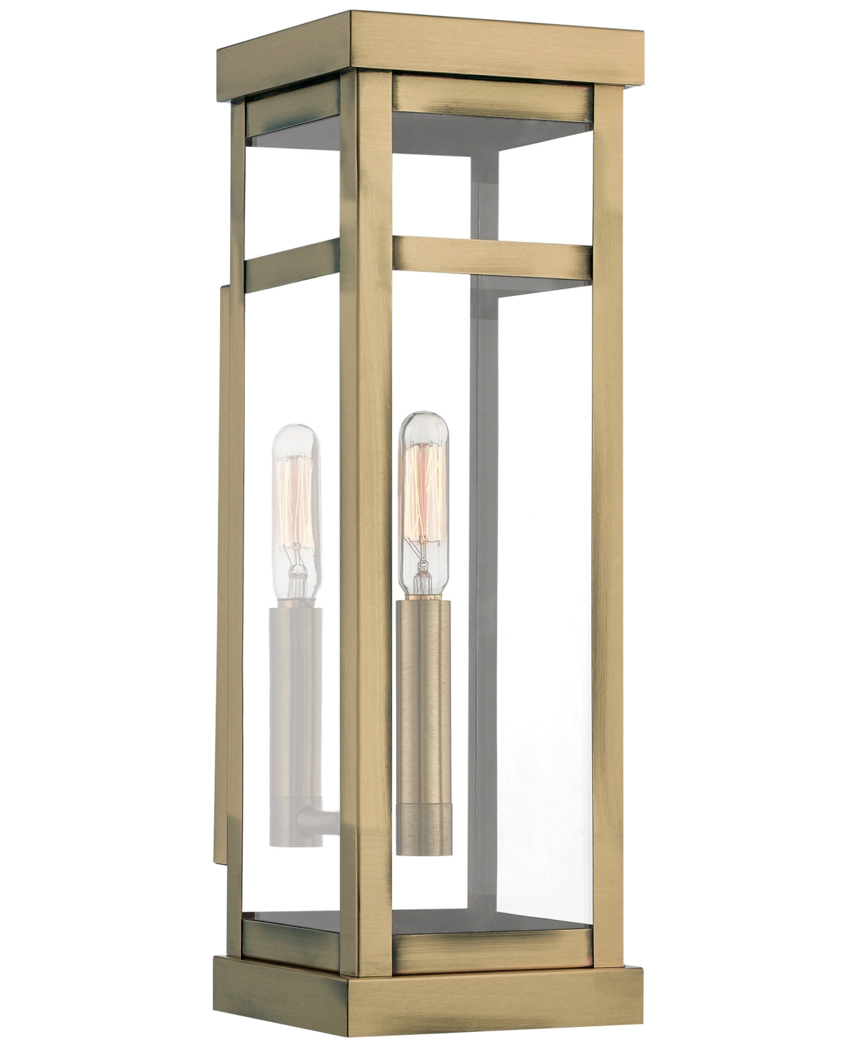 Click here for Livex Hopewell Outdoor Wall Lantern - Antique Bron... prices