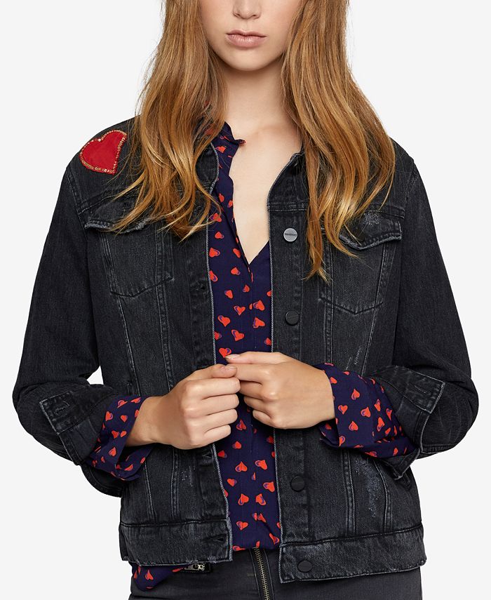 Sanctuary Heartbreaker Embroidered Denim Jacket - Macy's