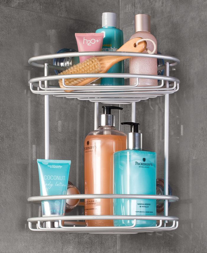 Interdesign Metro Turn-N-Lock 2-Tier Corner Shower Caddy - Macy's