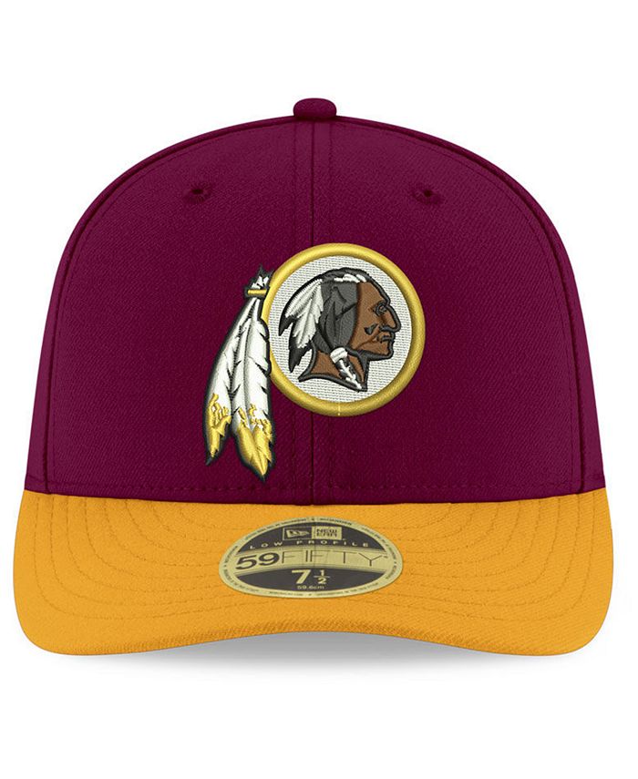 New Era Washington Redskins Team Basic Low Profile 59FIFTY Fitted Cap ...
