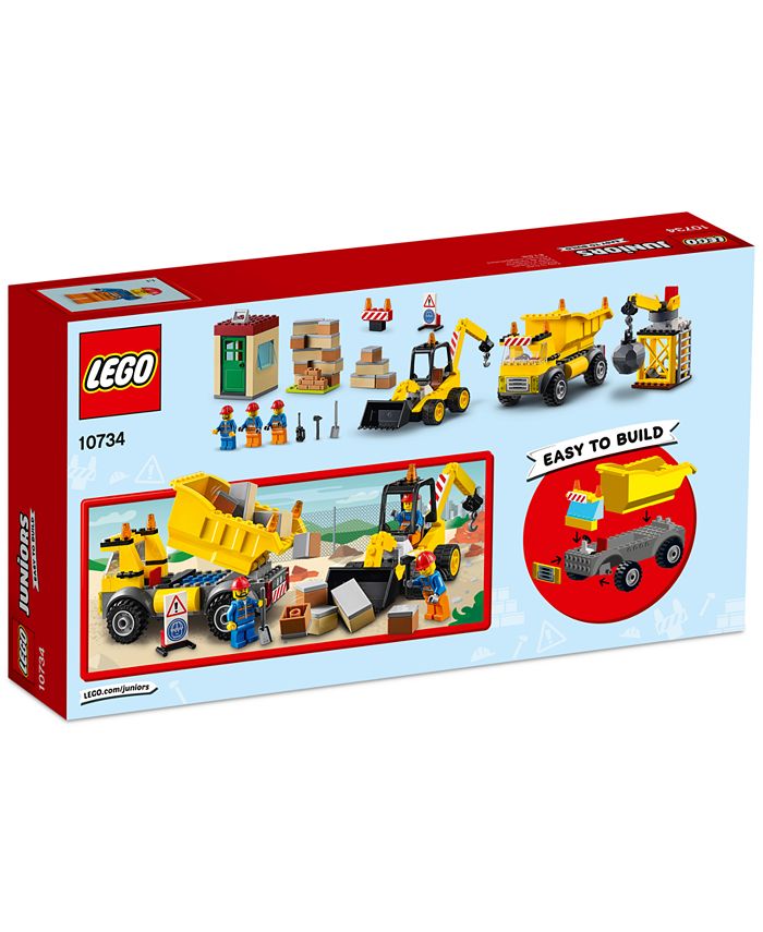 LEGO® 175-Pc. Juniors Demolition Site Set 10734 - Macy's