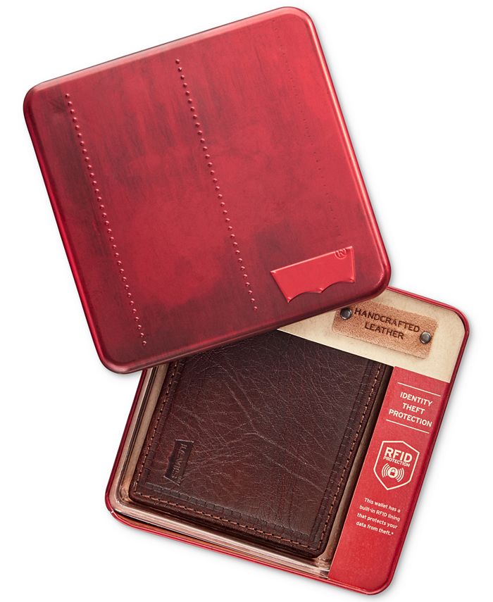 Levi's Men's RFID Extra-Capacity Leather Wallet - Macy's