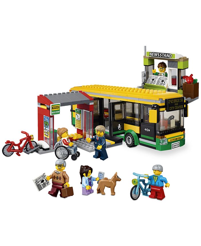 LEGO® City 337-Pc. Town Bus Station Set 60154 - Macy's