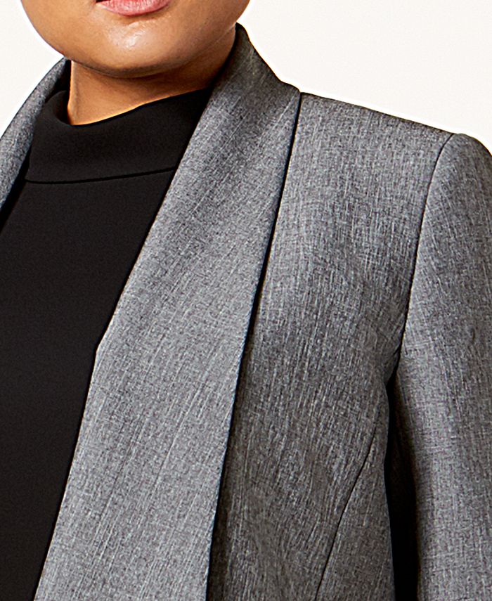 Nine West Plus Size Flyaway Jacket - Macy's