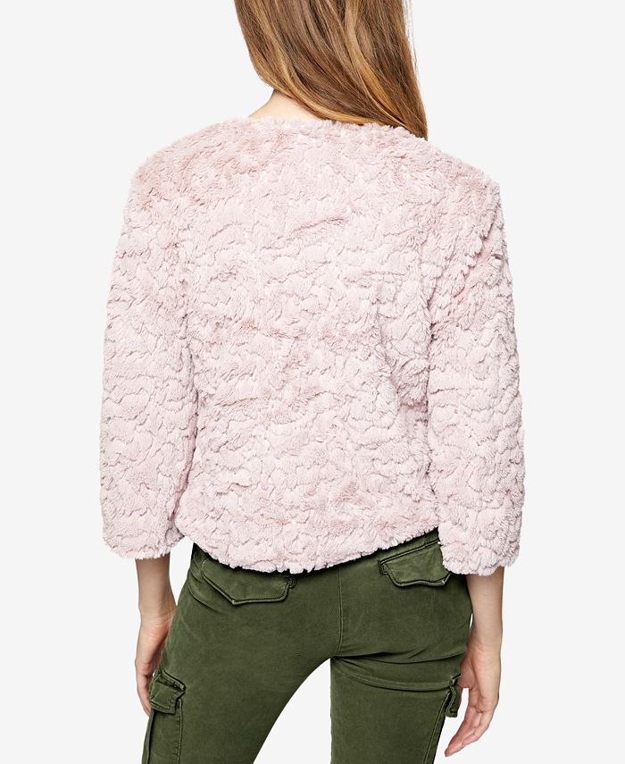 Sanctuary Faux-Fur Sequin Jacket - Macy's