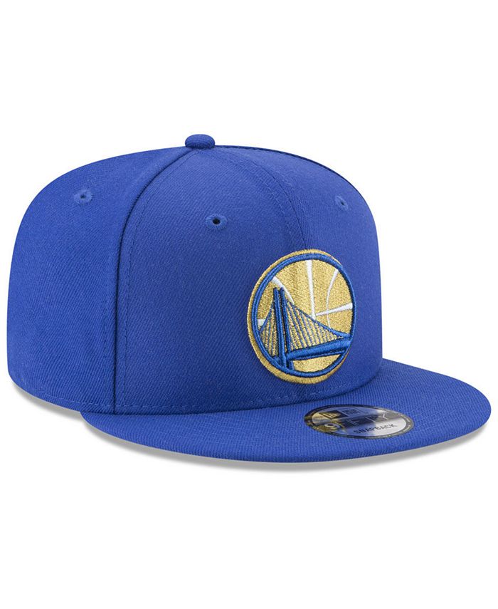 New Era Golden State Warriors Team Metallic 9FIFTY Snapback Cap - Macy's