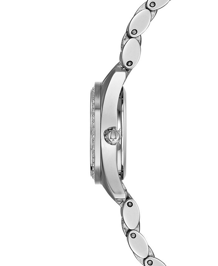 Bulova Women's Stainless Steel Bracelet Watch 23.5mm - Macy's