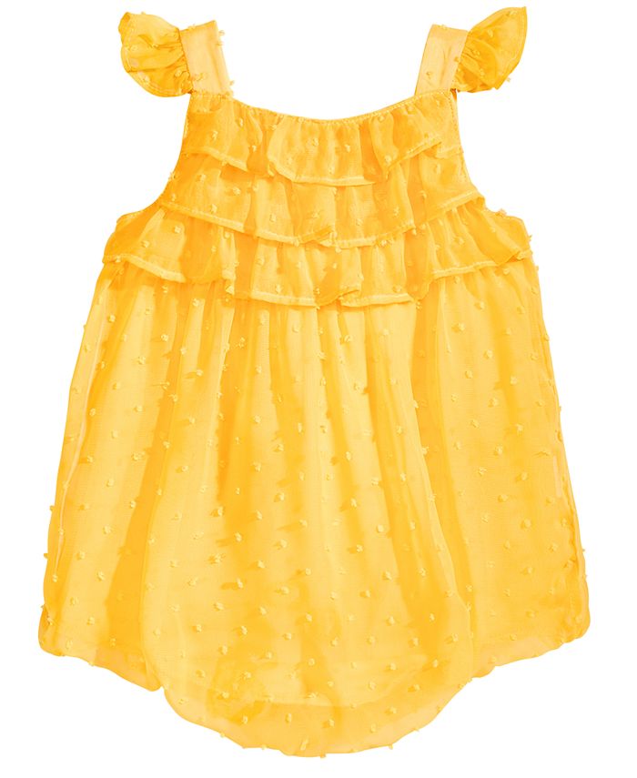 First Impressions Ruffled Bubble Romper, Baby Girls, Created for Macy's ...
