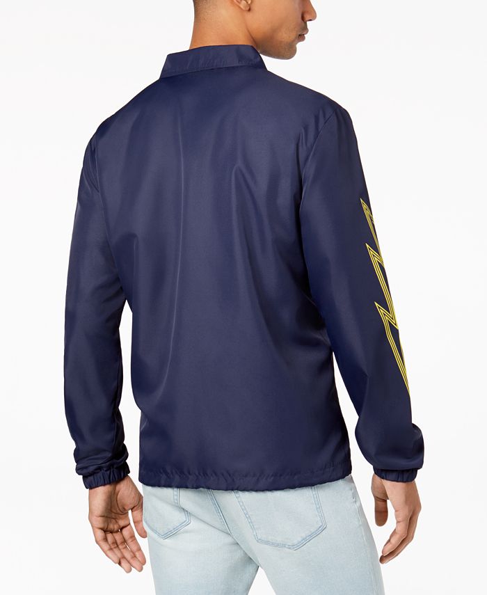 Jaywalker Men's Lightning Graphic-Print Coach Jacket - Macy's