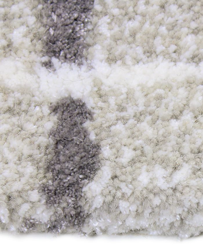 Hotel Collection CLOSEOUT! Area Rug, City Grid CG1 5' 6" x 8' 6 ...