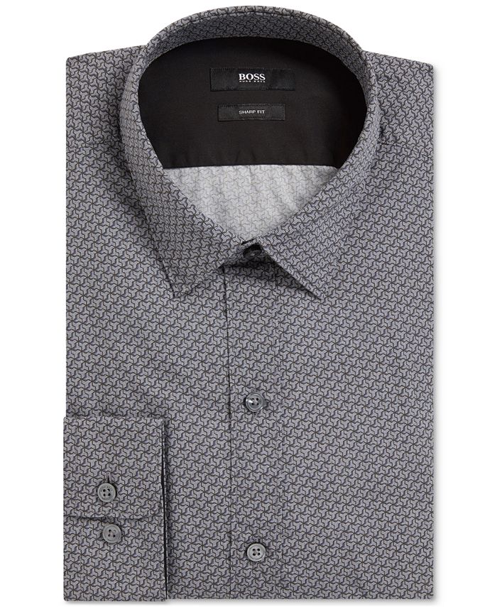 Hugo Boss Robbie BOSS Men's Slim-Fit Cotton Poplin Button Down Shirt ...