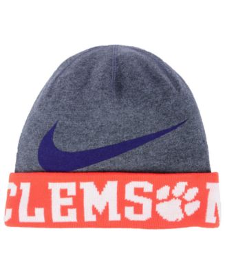 Nike Clemson Tigers Training Beanie Knit Hat - Macy's