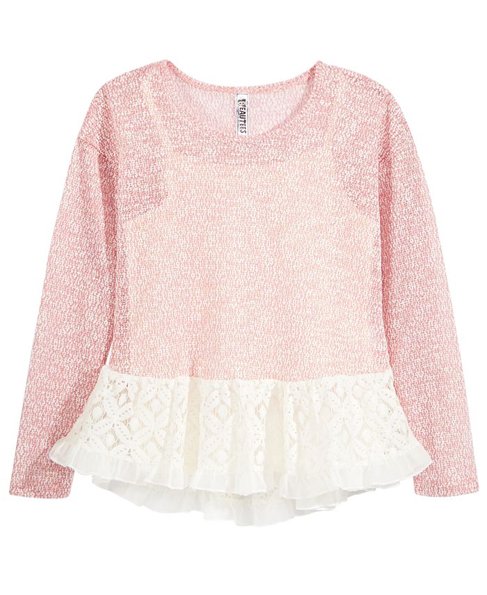 Beautees 2-Pc. Knit Top & Camisole Set, Big Girls - Macy's