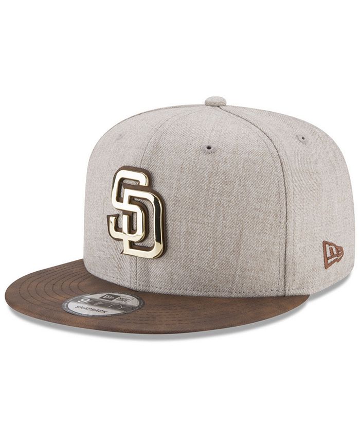 New Era San Diego Padres Oatmeal O'Gold 9FIFTY Snapback Cap - Macy's