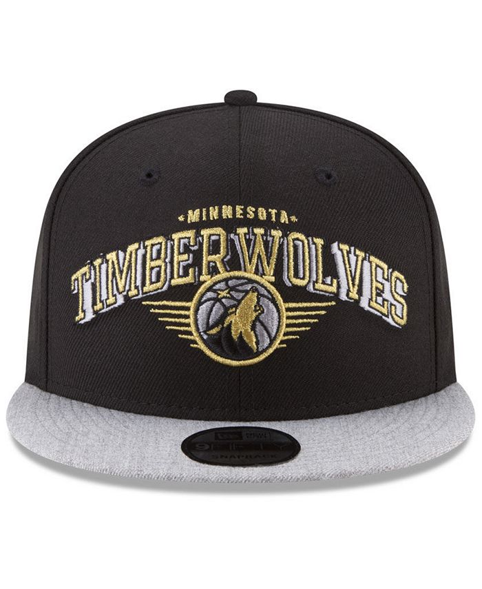 New Era Minnesota Timberwolves Gold Mark 9FIFTY Snapback Cap - Macy's