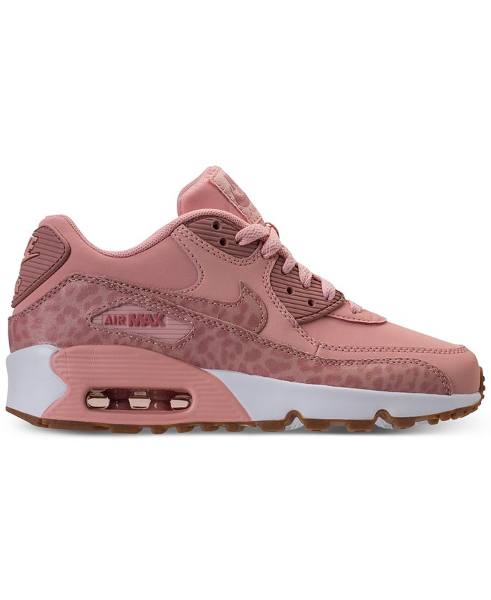 Nike Big Girls' Air Max 90 Leather Running Sneakers from Finish Line ...
