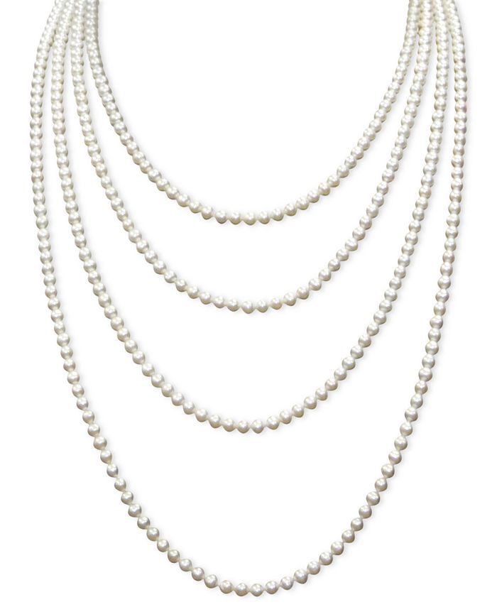 Macys 100 Cultured Freshwater Pearl Endless Strand Necklace 7 8mm