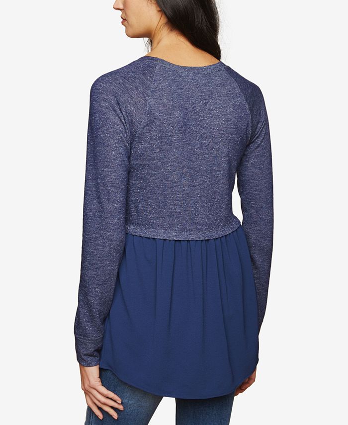 Motherhood Maternity Plus Size Layered-Look Top & Reviews - Maternity ...