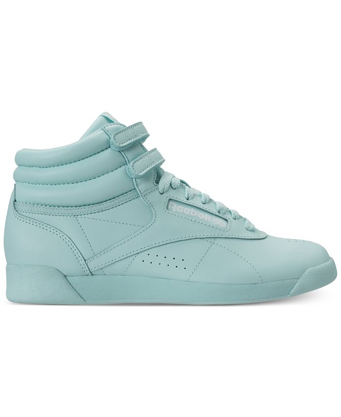 Reebok Women's Freestyle High Top Casual Sneakers from Finish Line - Macy's