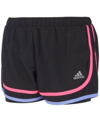 adidas Relay Race Shorts, Big Girls - Macy's
