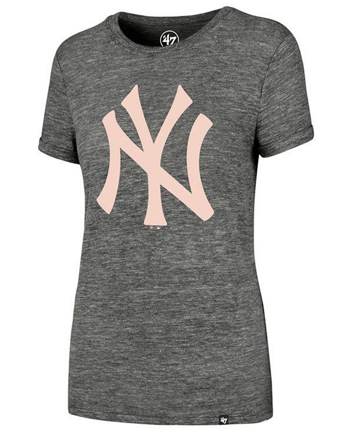 '47 Brand Women's New York Yankees Hero Pink Logo T-Shirt - Macy's