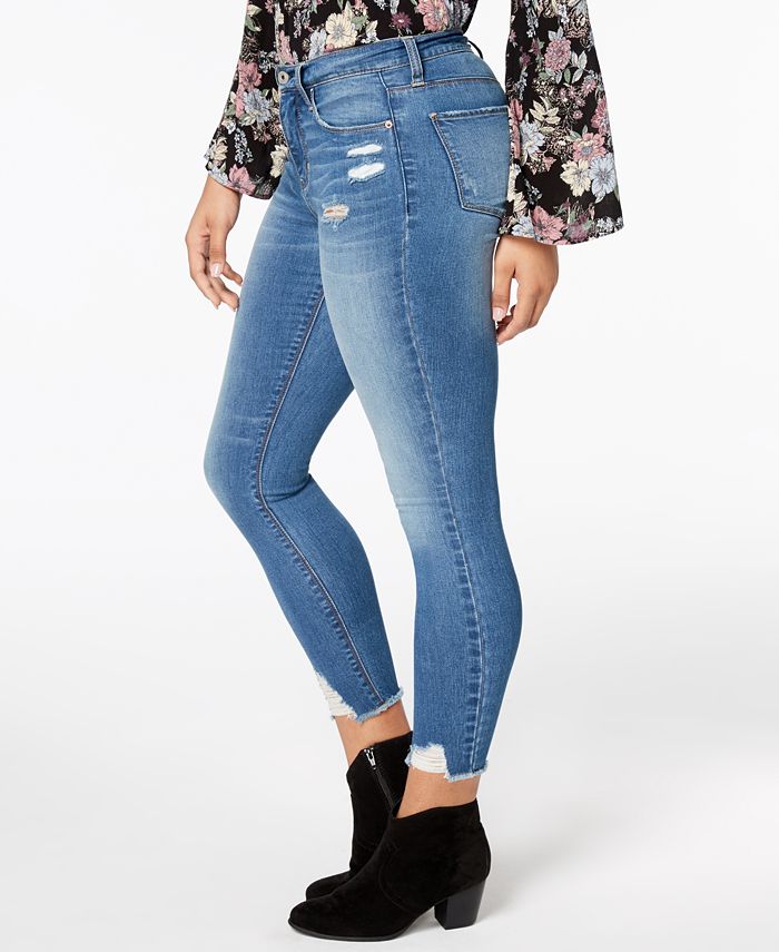 American Rag Juniors' Ripped High-Rise Skinny Jeans, Created for Macy's ...