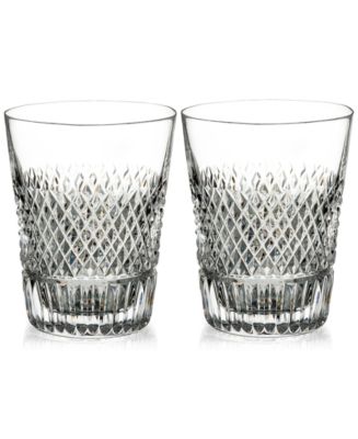 Waterford Diamond Line Shot Glass Pair - Macy's