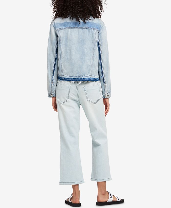 DKNY Frayed Denim Jacket, Created for Macy's - Macy's