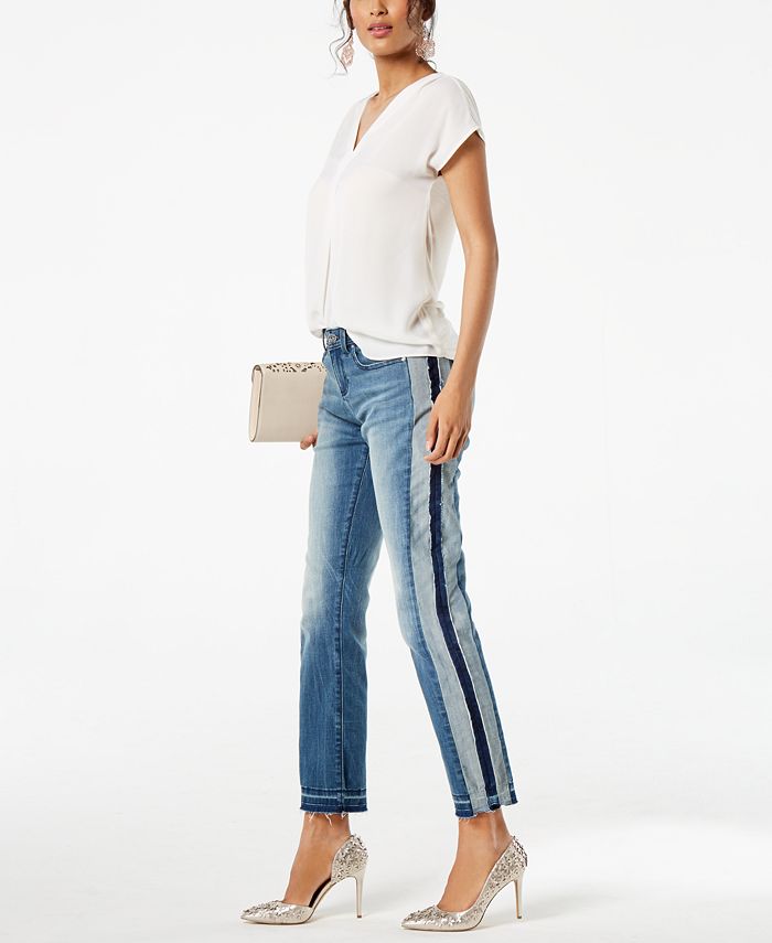 INC International Concepts I.N.C. Two-Tone Ankle Jeans, Created for ...