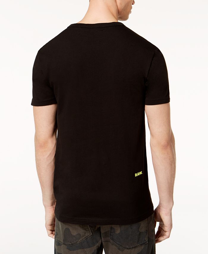 G-Star Raw Men's Froatz Oversized Neon Camouflage Logo-Print T-Shirt ...