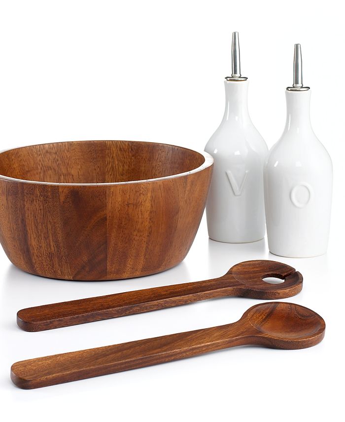 The Cellar Acacia Wood 5 Piece Salad Set, Created for Macy's - Macy's