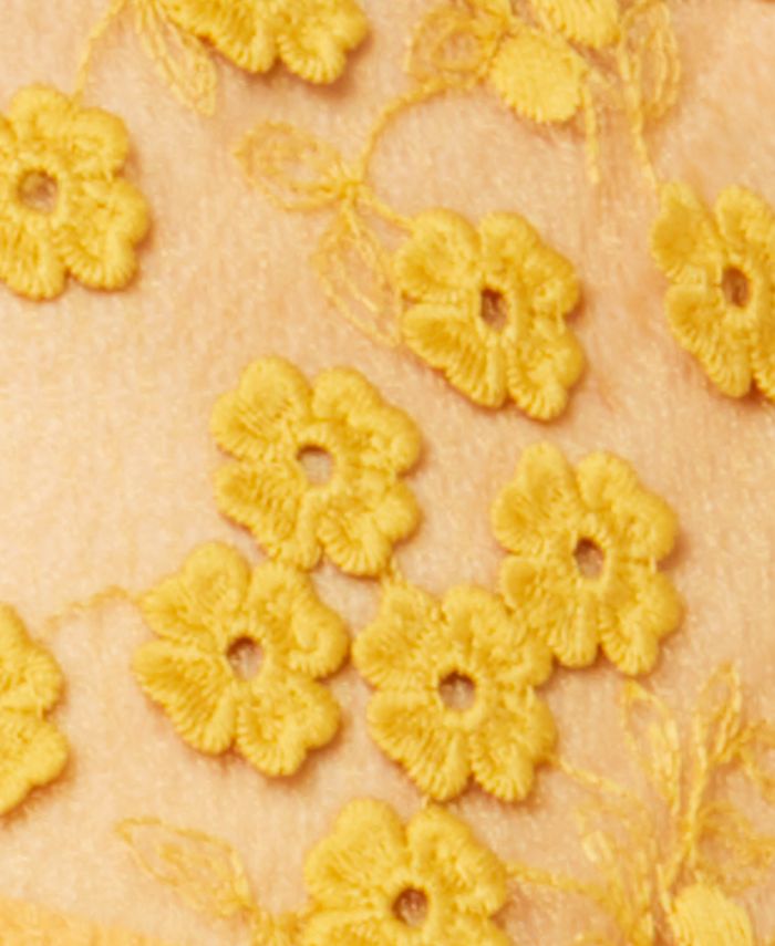 French Connection Floral-Lace Illusion Top - Macy's