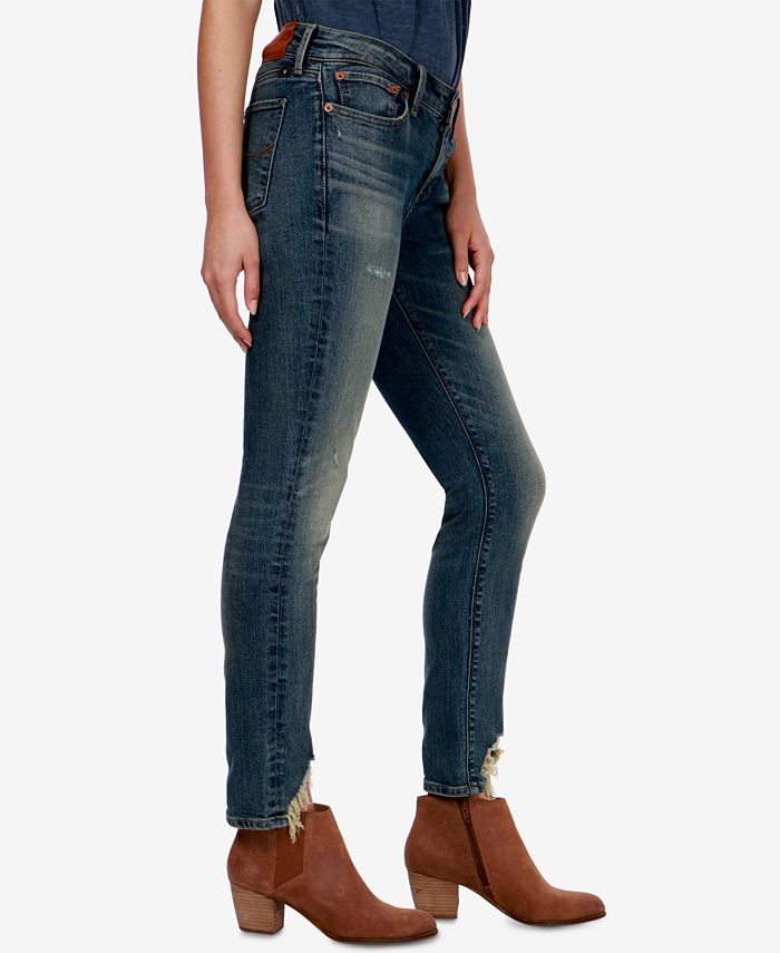 Lucky Brand Lolita Ripped-Cuff Skinny Jeans - Macy's