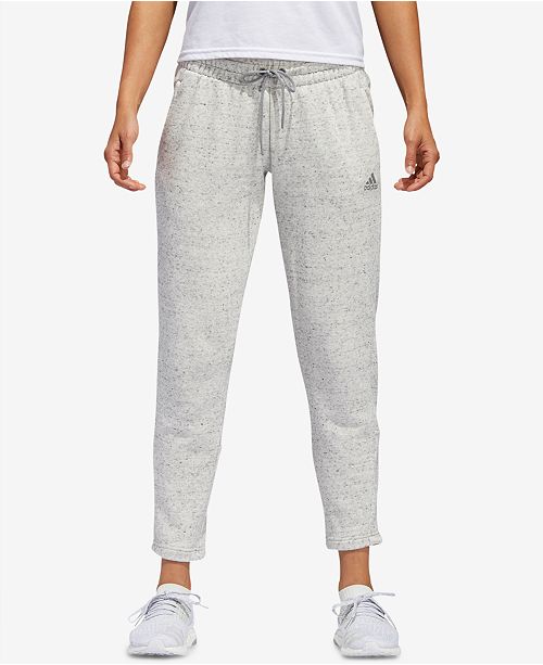 adidas Cotton French Terry Ankle Pants - Pants - Women - Macy's