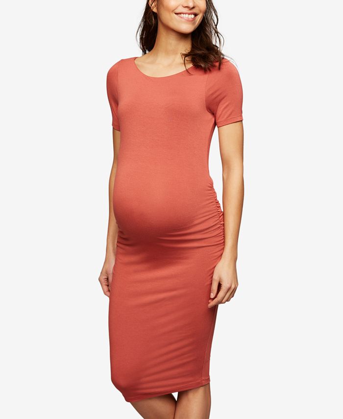 A Pea in the Pod Maternity Ruched Dress - Macy's