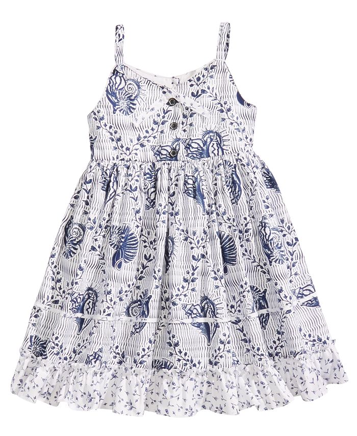 Marmellata Seashell-Print Sundress, Toddler Girls - Macy's