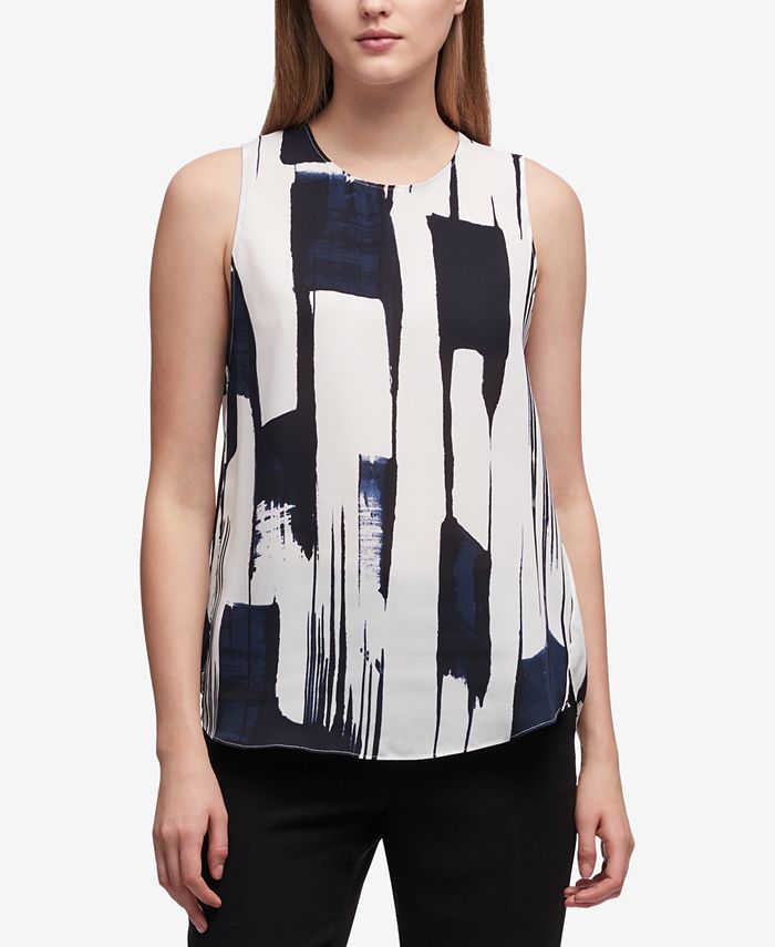 DKNY Printed Top, Created for Macy's - Macy's