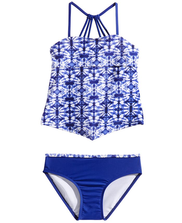 Summer Crush 2-Pc. Printed Handkerchief Tankini, Big Girls - Macy's