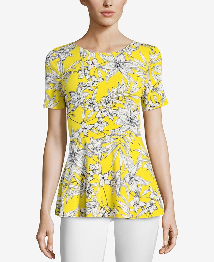 ECI Peplum T-Shirt - Macy's