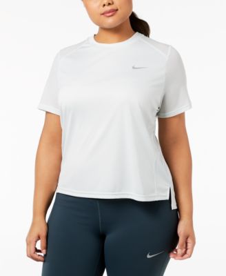 Nike Plus Size Miler Running Top - Macy's