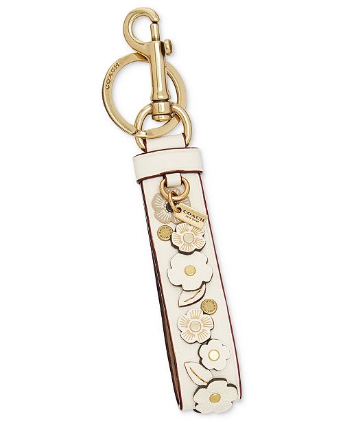 COACH Tea Rose Applique Loop Charm & Reviews - Handbags & Accessories ...