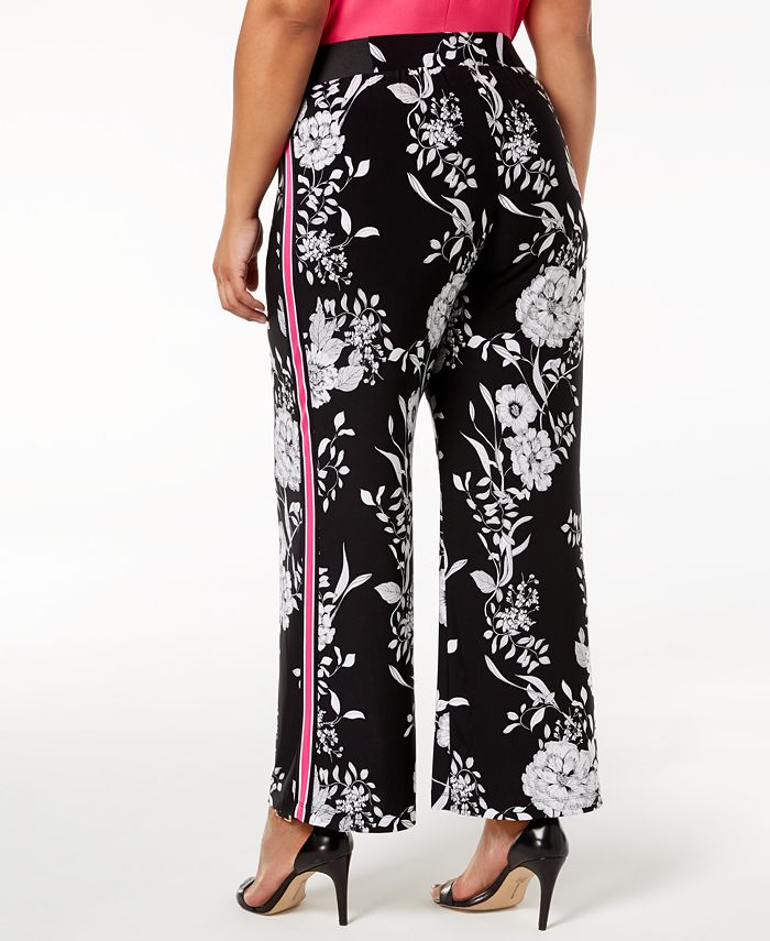 INC International Concepts I.N.C. Plus Size Printed Wide-Leg Pants ...