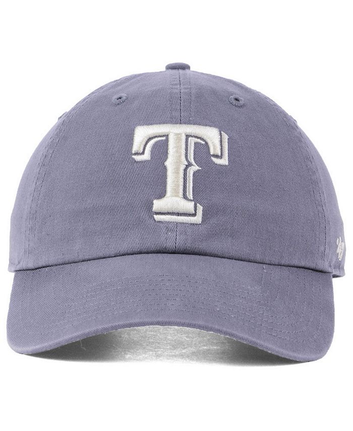 '47 Brand Texas Rangers Dark Gray CLEAN UP Cap - Macy's