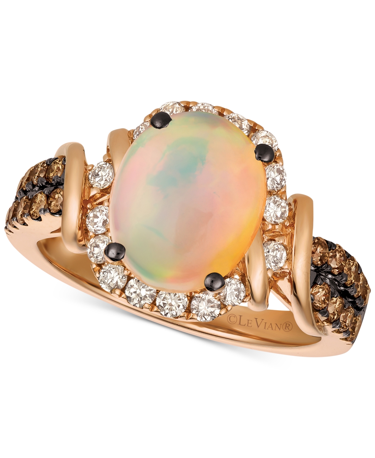 Click here for Le Vian Chocolate & Nude Neopolitan Opal (7/8 ct.... prices