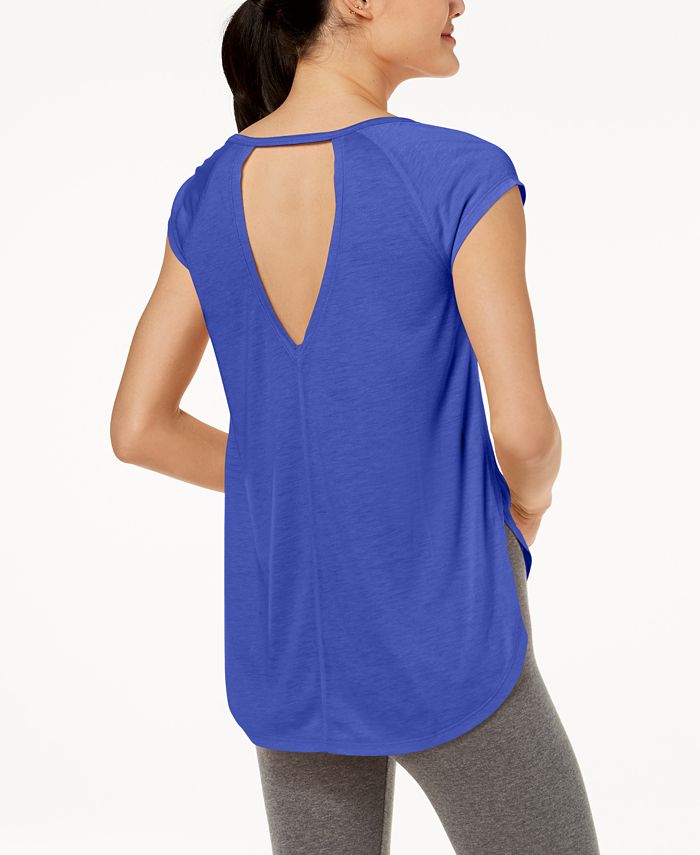 Calvin Klein Cap-Sleeve Open-Side Top - Macy's