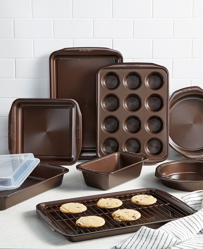 Circulon Symmetry Nonstick Chocolate Brown 5-Pc. Bakeware Set - Macy's