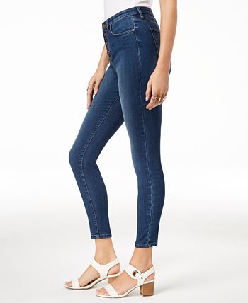 Maison Jules Button-Fly Skinny Jeans, Created for Macy's - Macy's