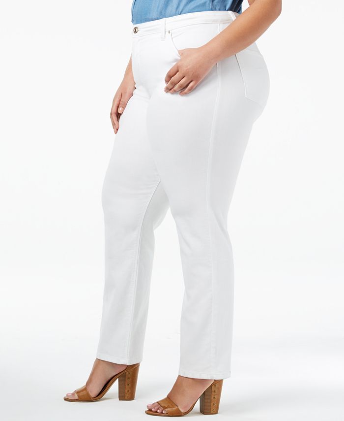 Lee Platinum Plus Size Gwen Straight Jeans - Macy's